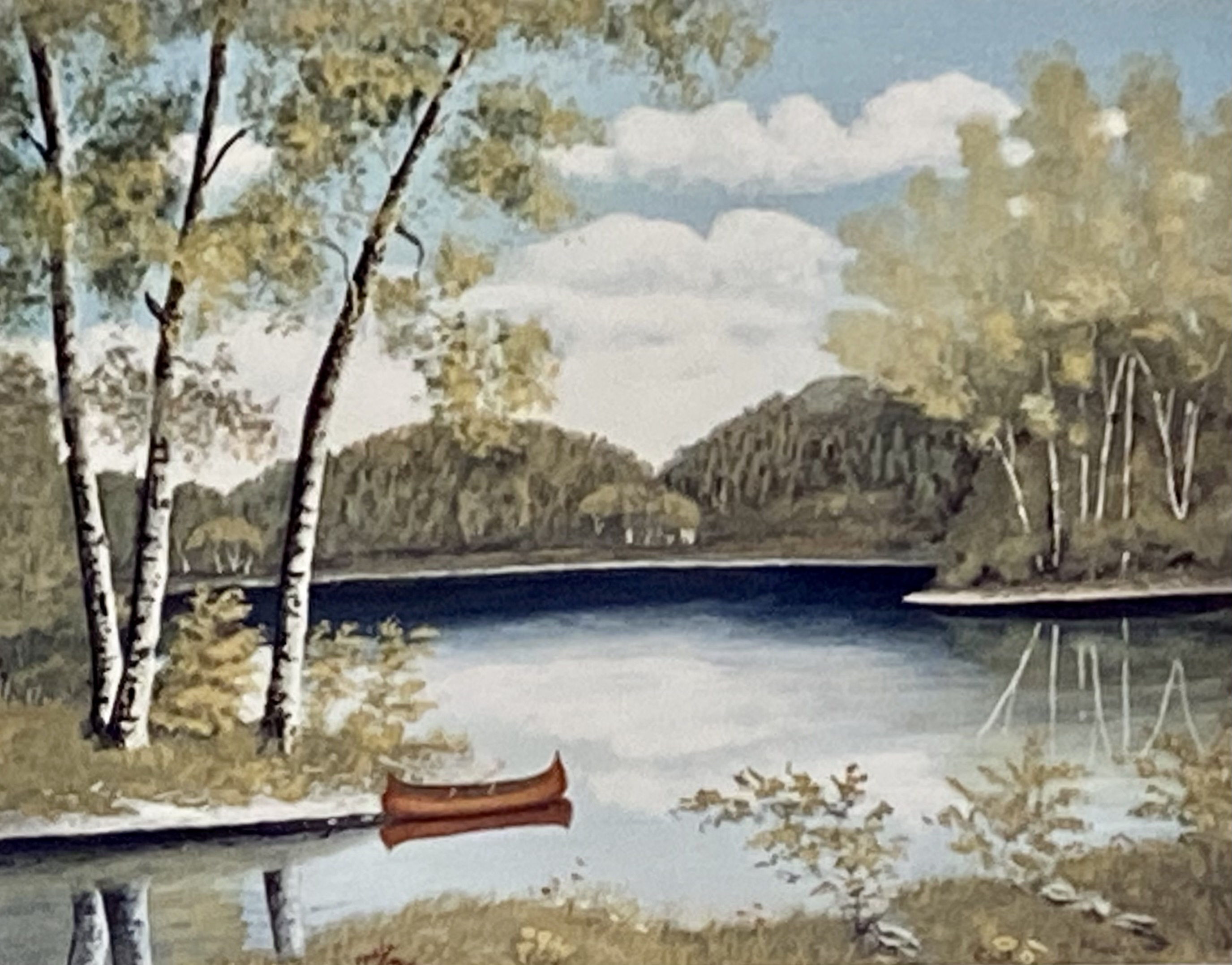 Water with canoe | Margit Mindrum