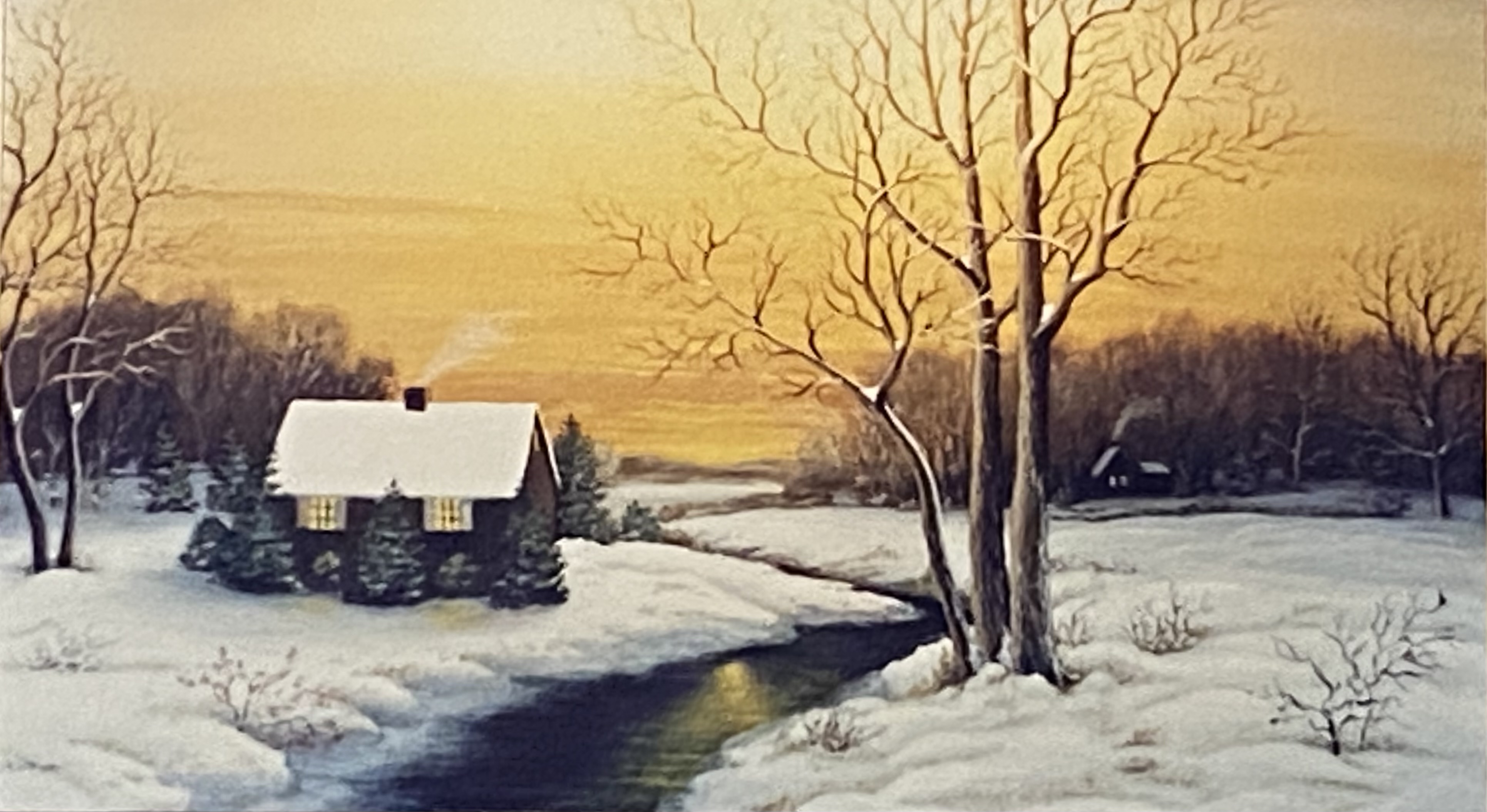 Winter sunset (near left) | Margit Mindrum