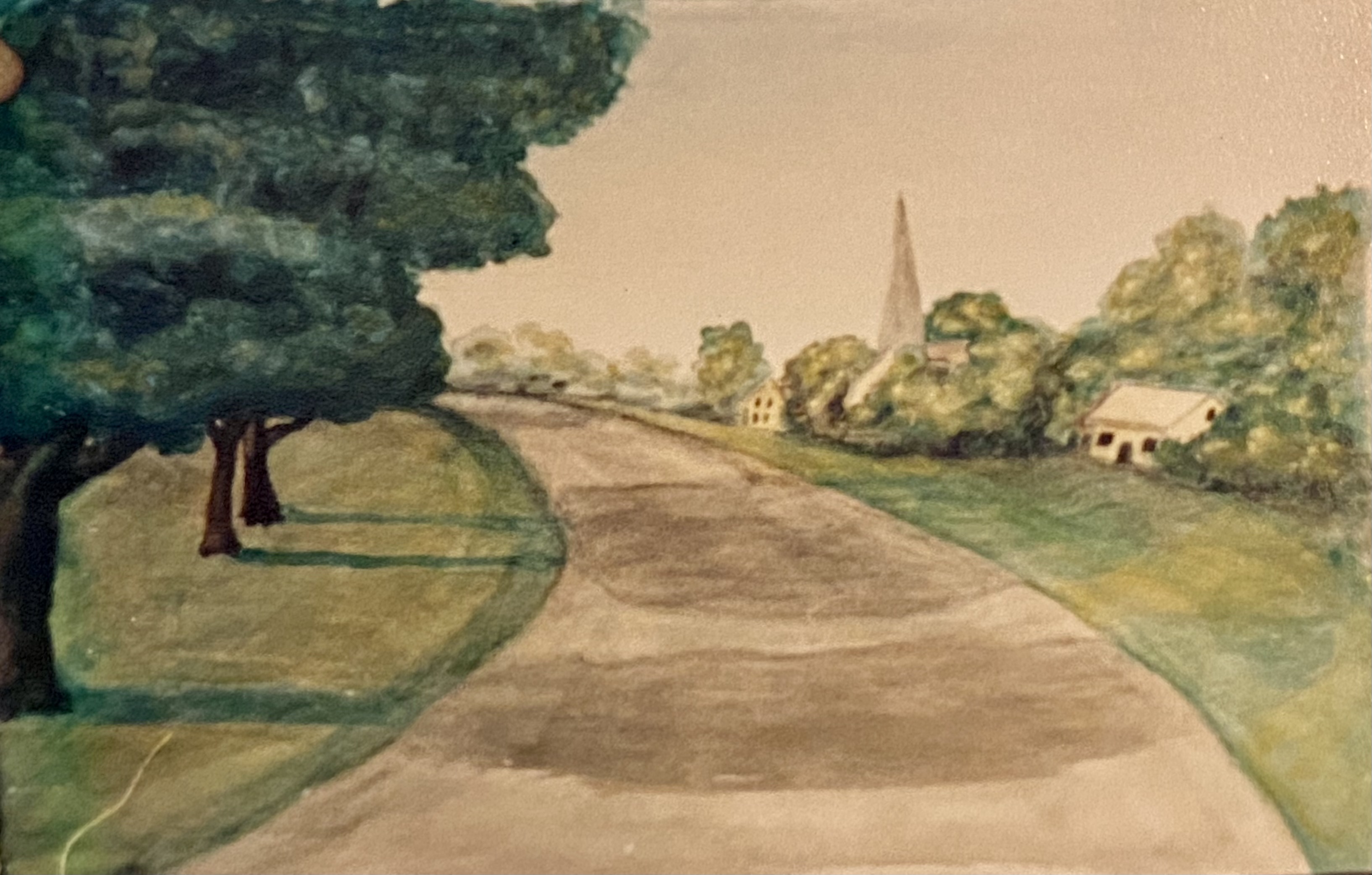 Early paintings: Church | Margit Mindrum