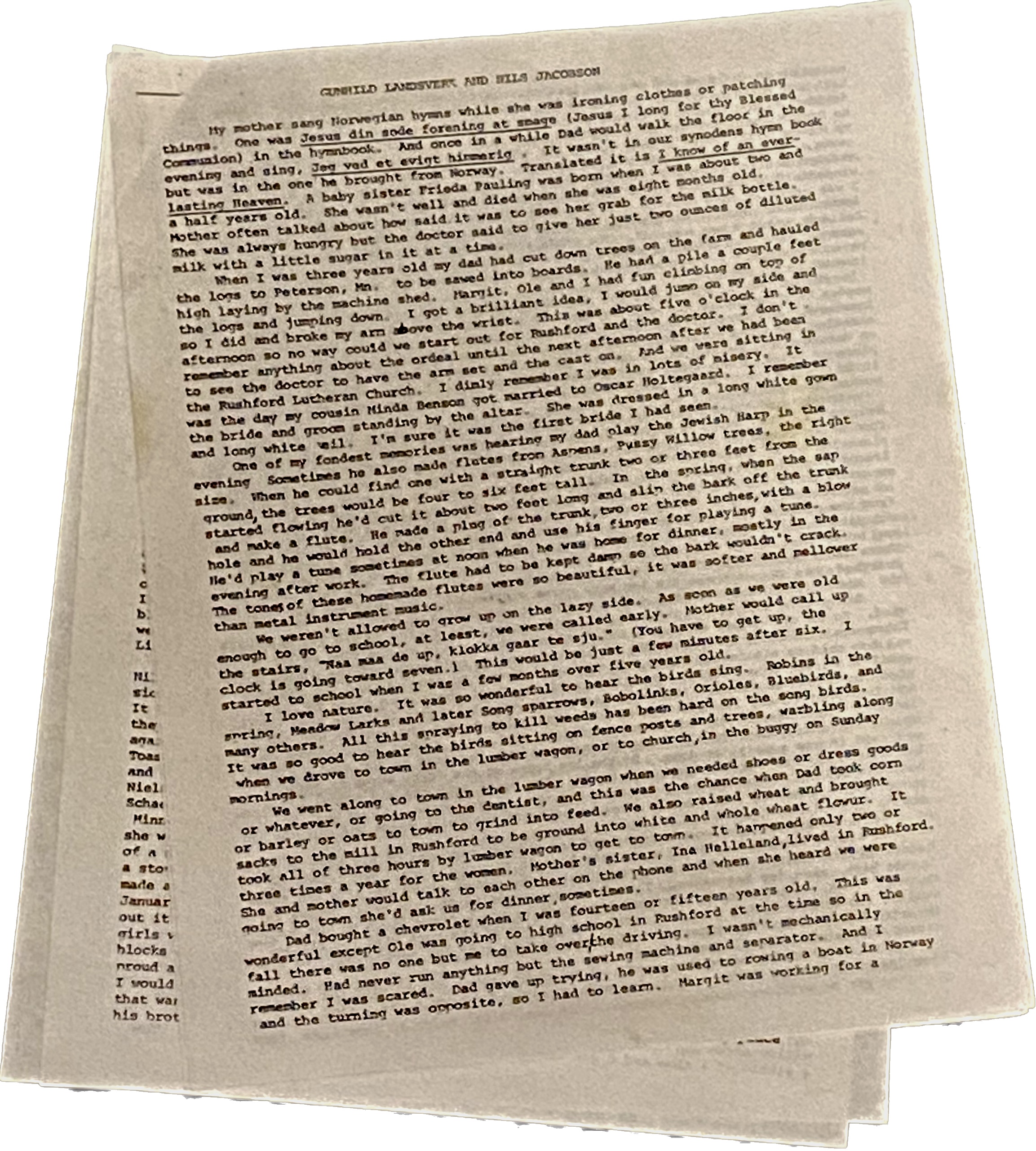 Gunhild’s story | Margit Mindrum